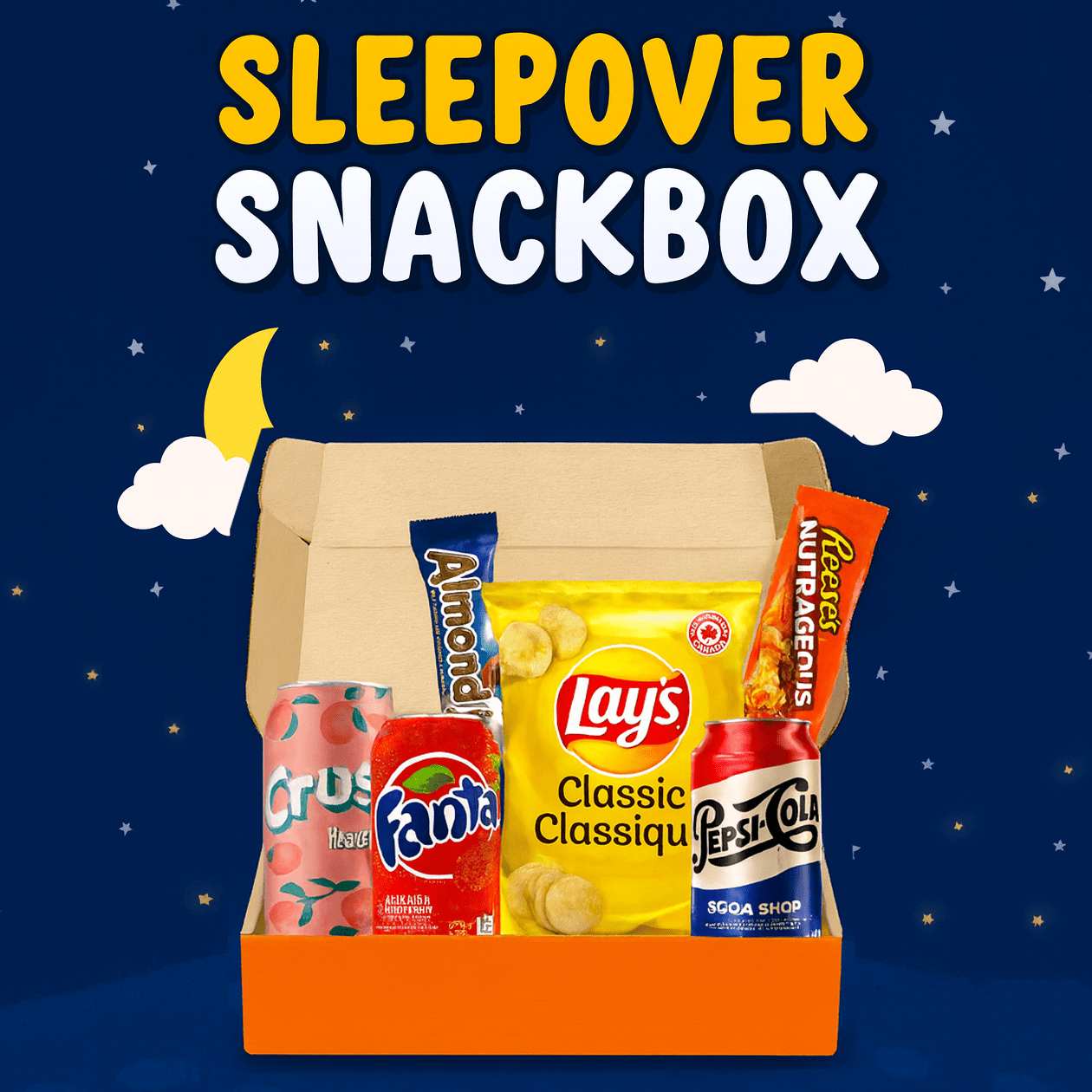 Sleepover Snackbox (9+ Snacks Inside) – Snack Attack